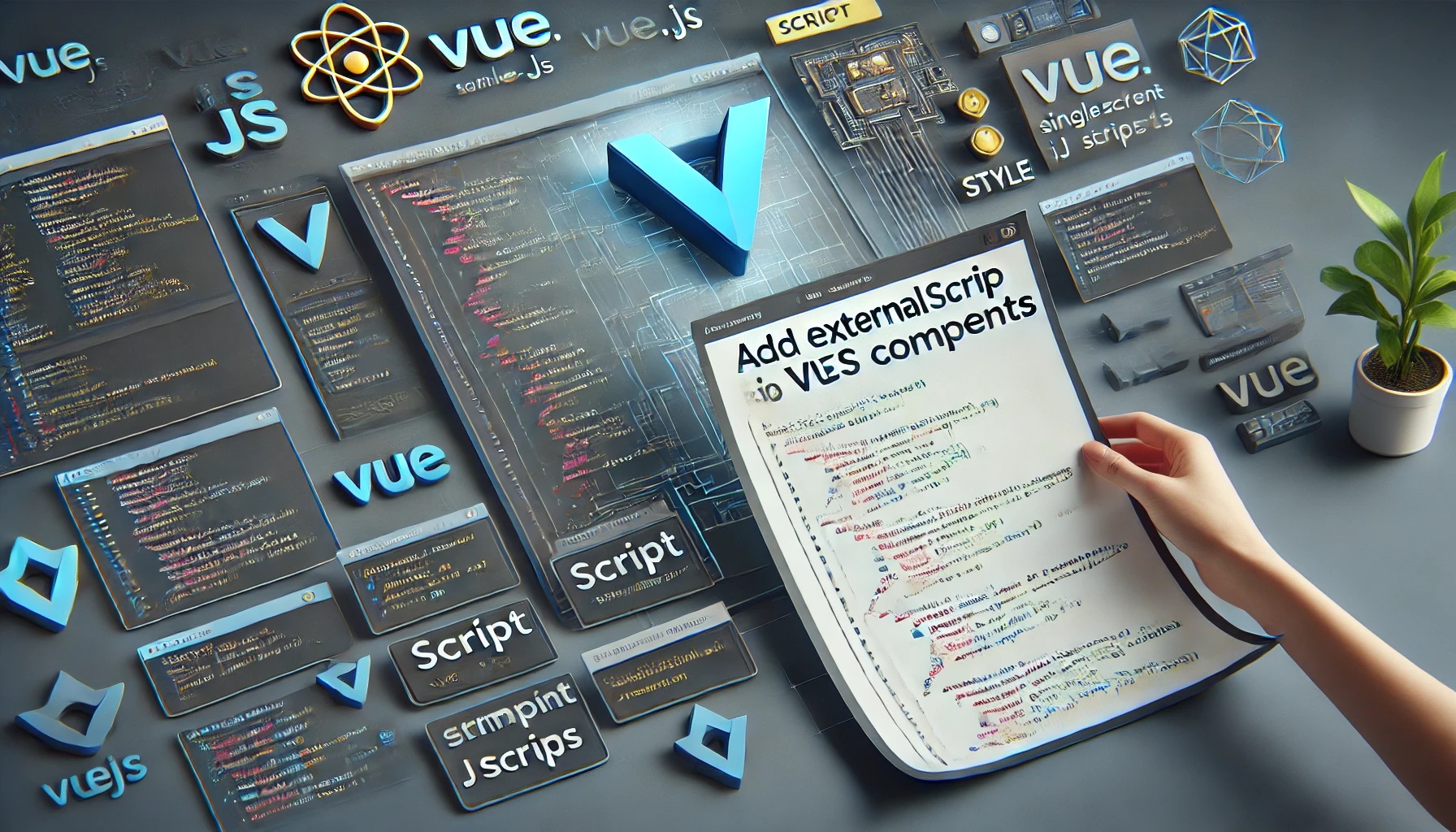 How To Add External Script To Vuejs Component